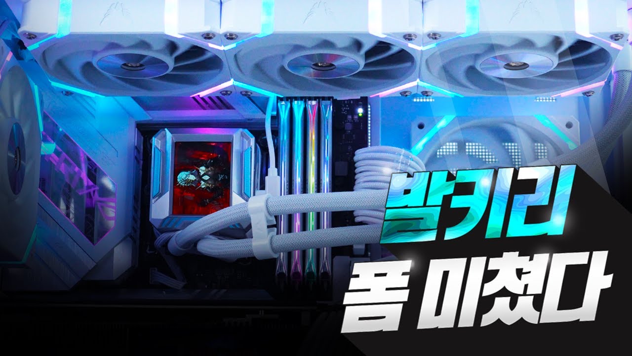 성능, 감성, 가성비 미친 CPU 쿨러 발키리 E360 수랭쿨러 - YouTube