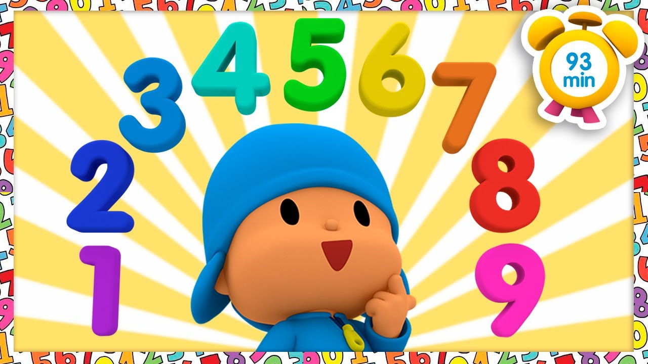 🔢 POCOYO ENGLISH - Learn The Numbers From 1 to 10 [93 min] Full ...