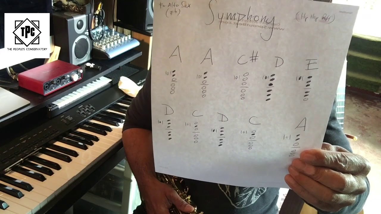 Saxophone Lesson 2 Alto Sax Symphony Riff - YouTube