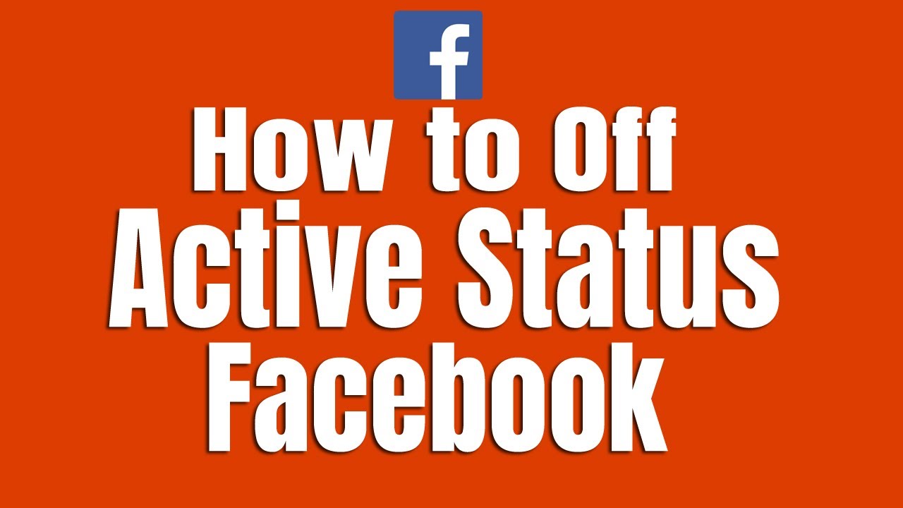How to Off Active Status on Facebook - YouTube