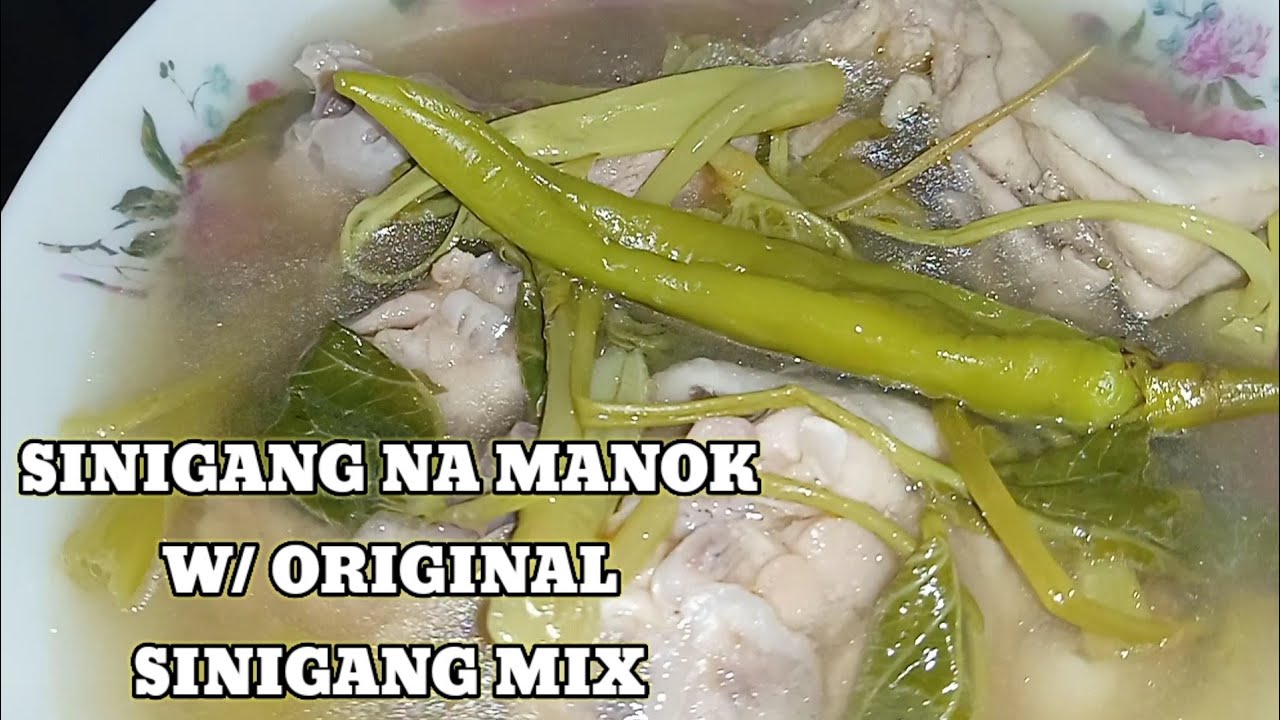 HOW TO COOK CHICKEN SINIGANG WITH ORIGINAL SINIGANG MIX/#grace_channel ...