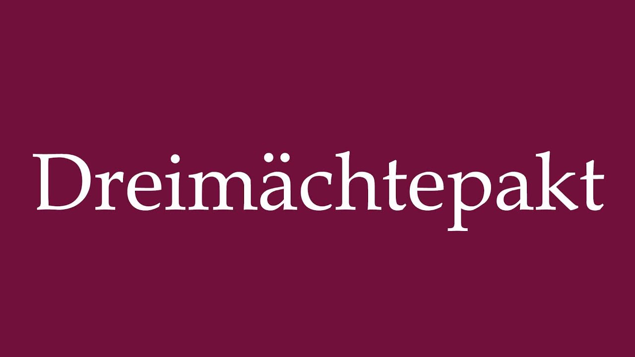 Tripartite Pact Pronunciation