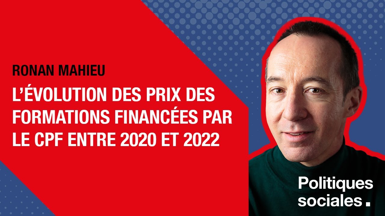 Evolution des prix des formations financées par le CPF entre 2020 et ...