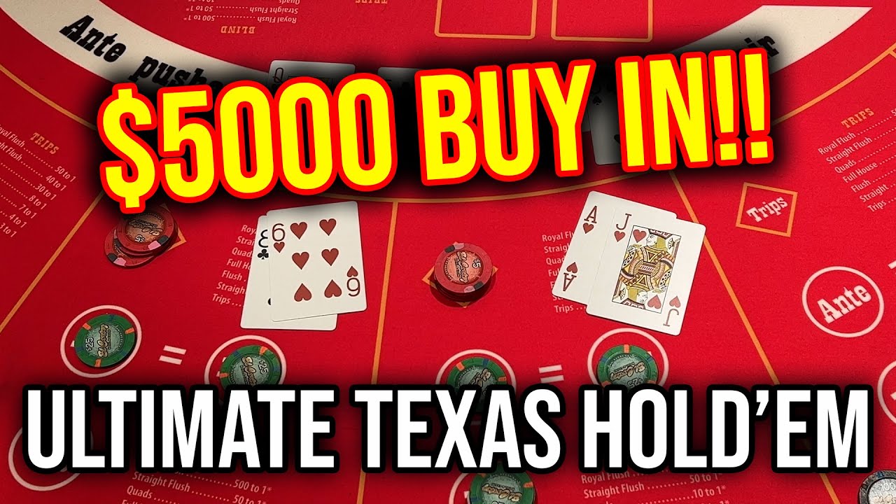 $5000 VS ULTIMATE TEXAS HOLD'EM!! FIRST HAND BLIND ALL IN!! - YouTube