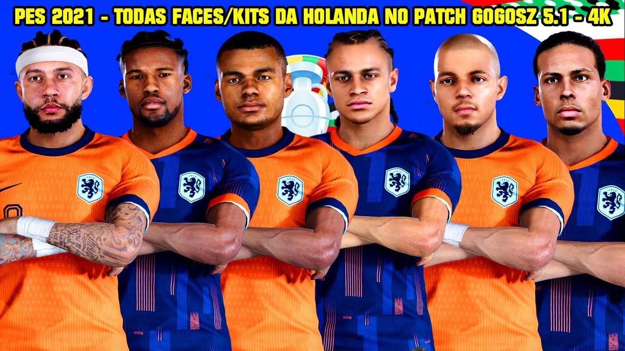 PES 2021 - COMO ESTÁ A SELEÇÃO DA HOLANDA NO PATCH GOGOSZ 5.1 (TODAS ...