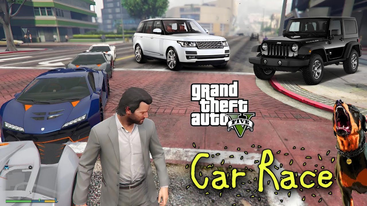 Grand Theft Auto V : Car Race | gta5 | gtav | Full Car Drive Gameplay ...