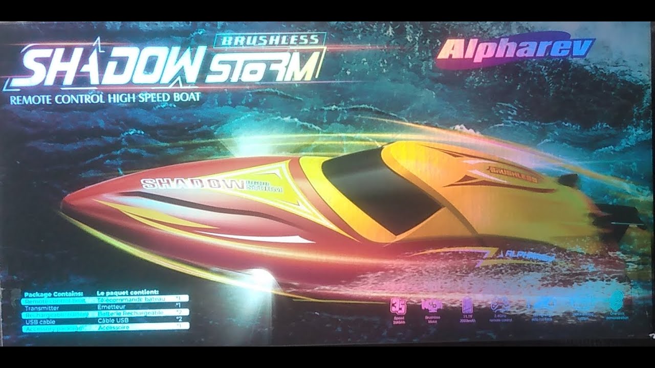 ALPHAREV R608 Brushless RC Boat - YouTube