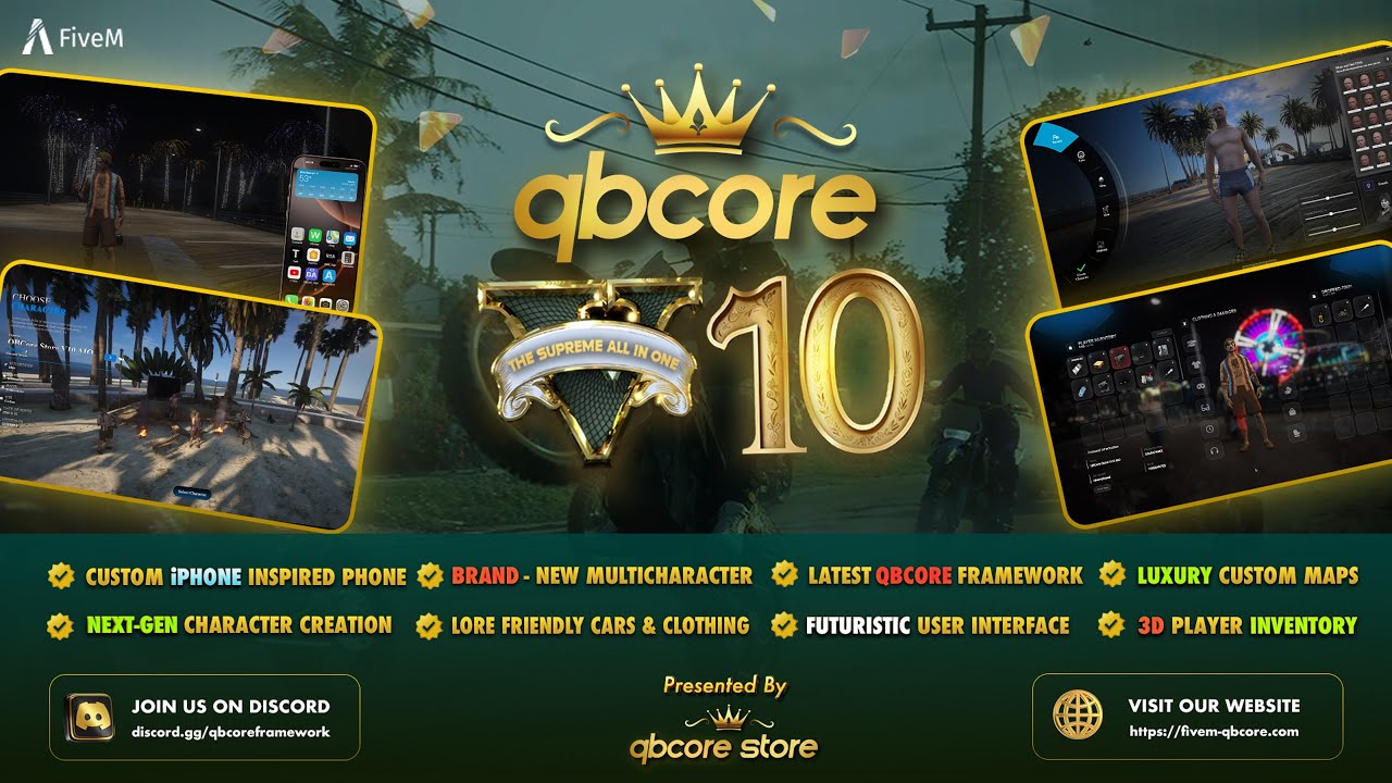 Best QBCore Server for Sale 2025 | FiveM Server Supreme V10 | 400+ FiveM Scripts, Mods & MLOs ...