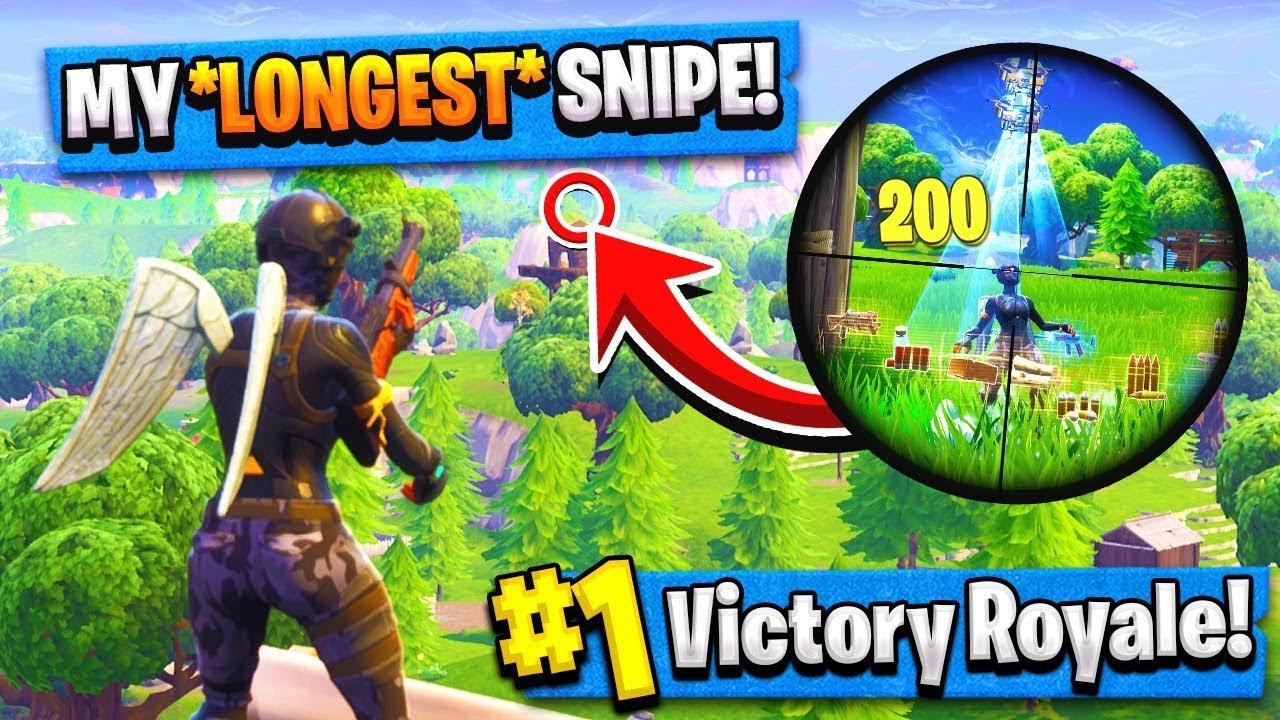 WORLD RECORD FORTNITE SNIPE! (Fortnite Battle Royale) - YouTube