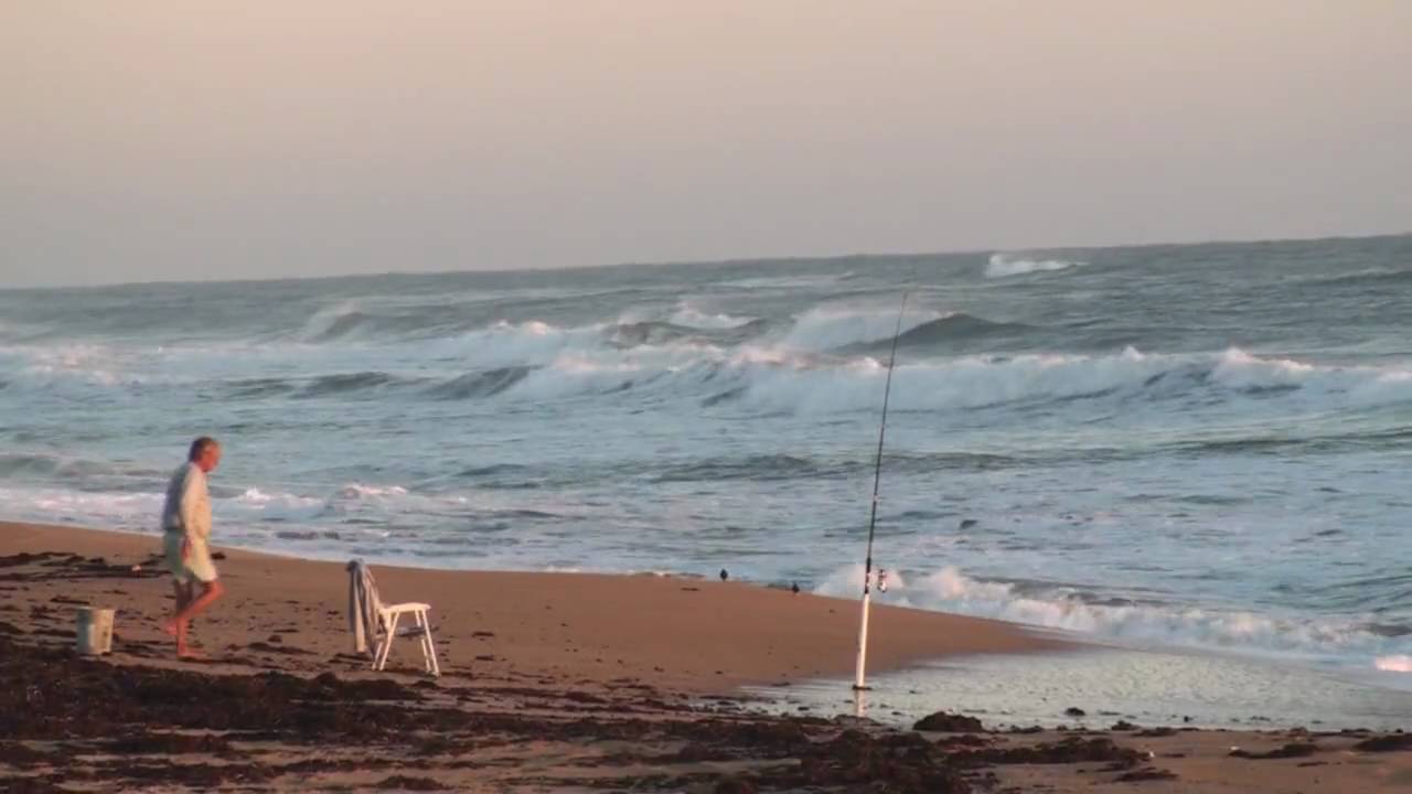 Fishing at Flagler Beach in HD - YouTube