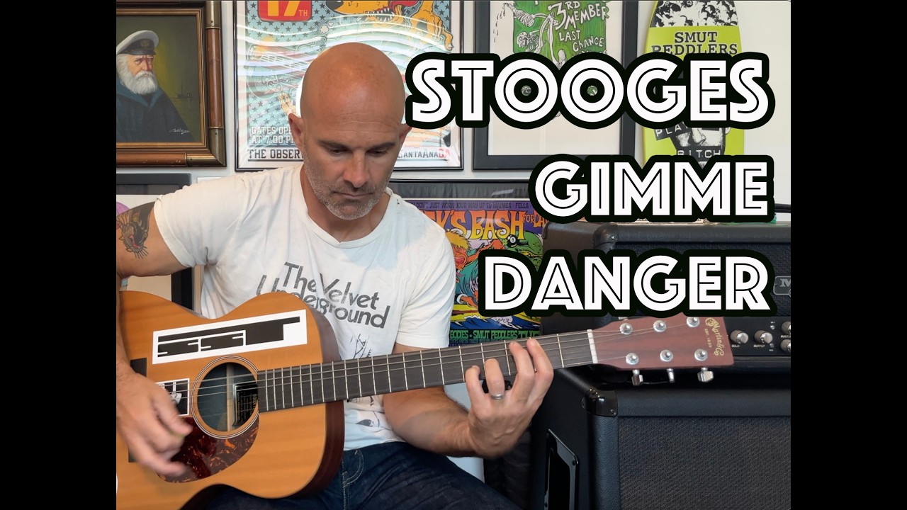 Gimme Danger Iggy + The Stooges Guitar Lesson + Tutorial [Acoustic] - YouTube