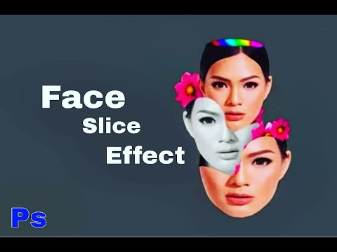 Face Slice Effect Manipulation | Photoshop cs6 tutorial - YouTube