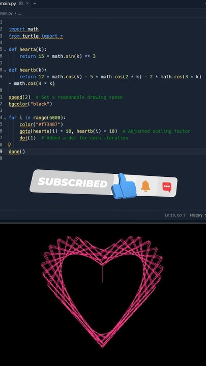 make 3d heart using python || coding jet - YouTube