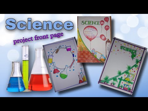 Top 3 science project front page design 🥰 science portfolio # ...