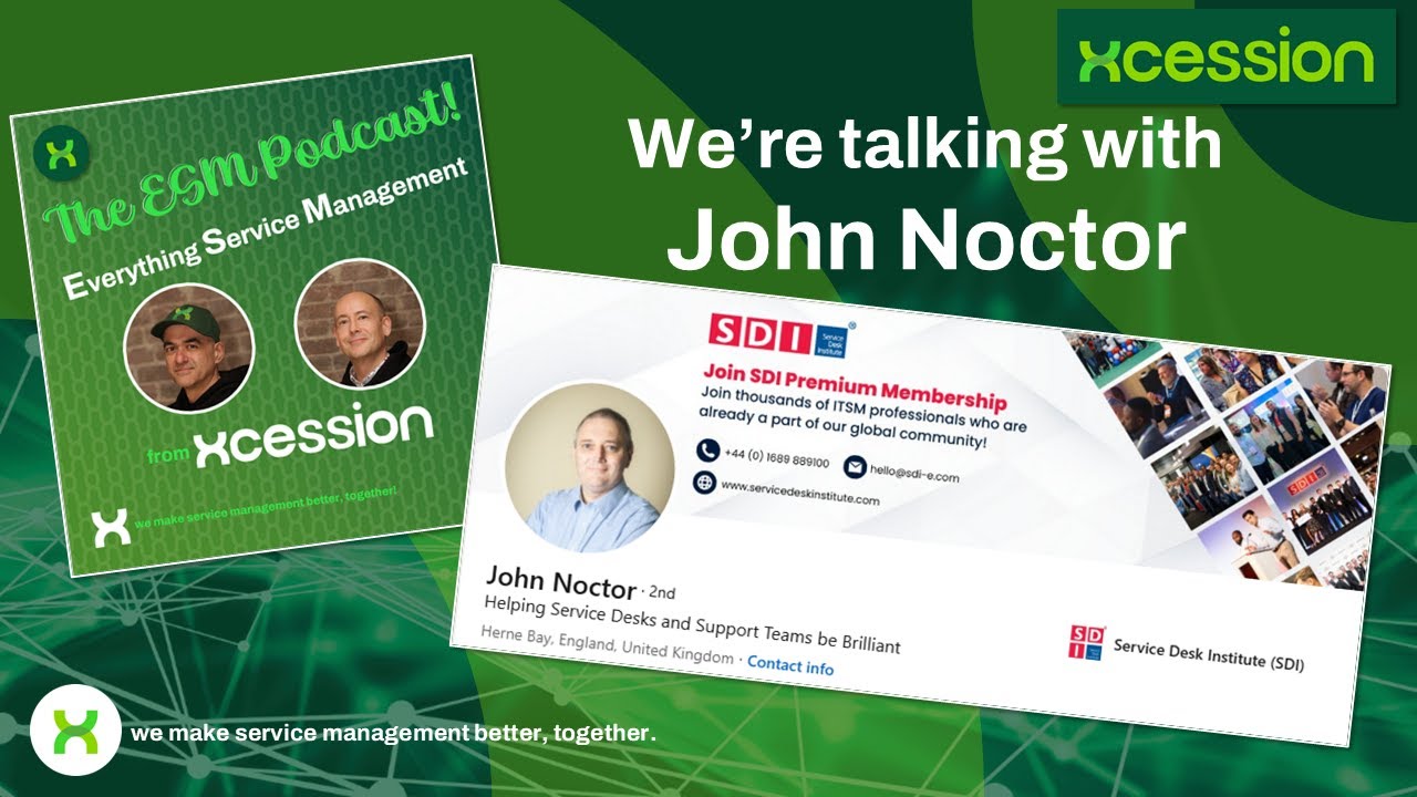 We're talking with John Noctor - SDI about marketing in Service ...