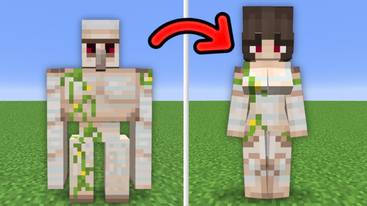 All Mobs Transformation Into Girls In Minecraft Youtube