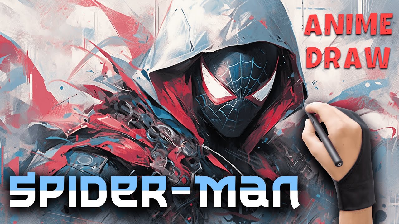 Spiderman Draw by Anime | Speed Digital Drowing - YouTube