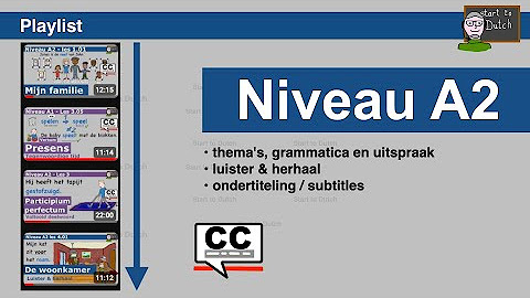 NT2 - van A1 naar A2 - gratis Nederlands leren - niveau Waystage - video's bij Zo Gezegd 1.2 en ...