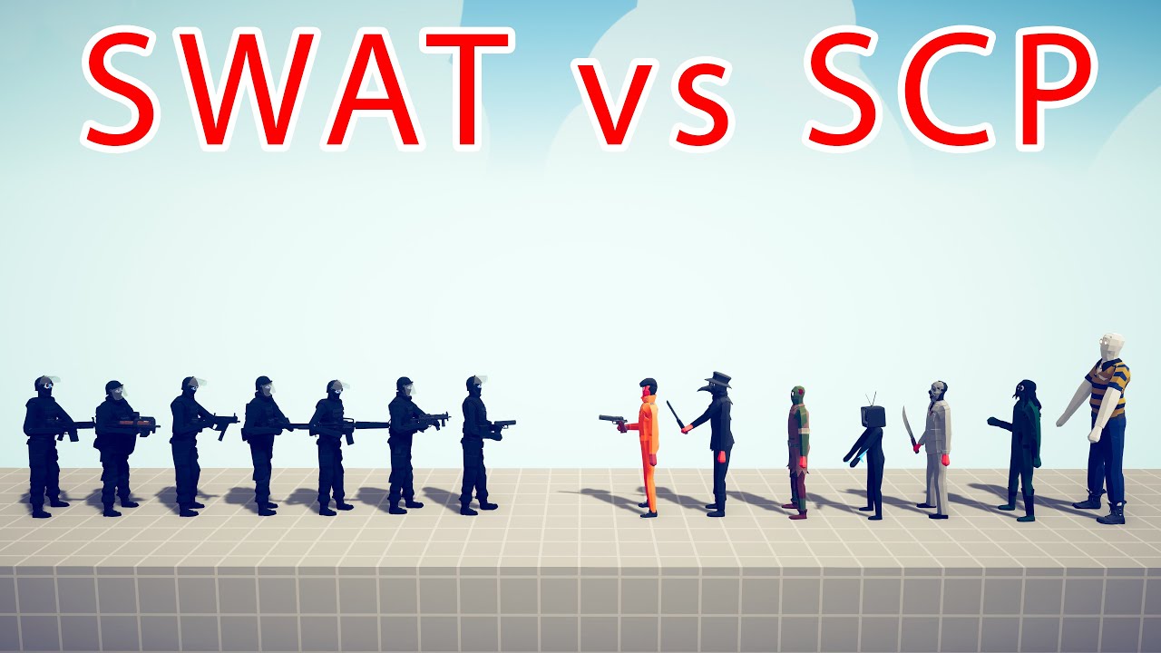 SWAT Team vs SCP Team - Totally Accurate Battle Simulator TABS - YouTube