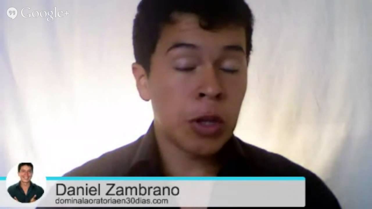 Como Vencer el Miedo a Hablar en Publico - con Daniel Zambrano - YouTube