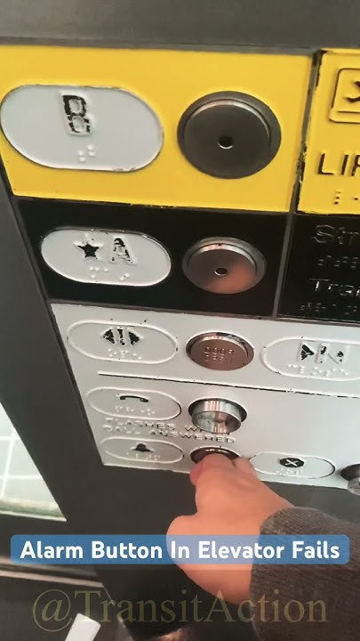 Alarm Button In Elevator Fails #shorts - YouTube