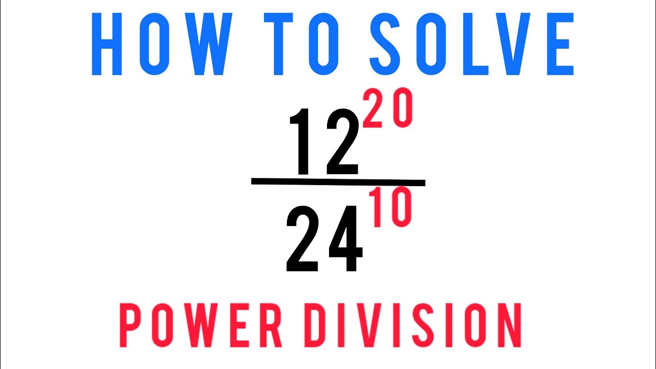Power Division - Maths Is Easy - YouTube