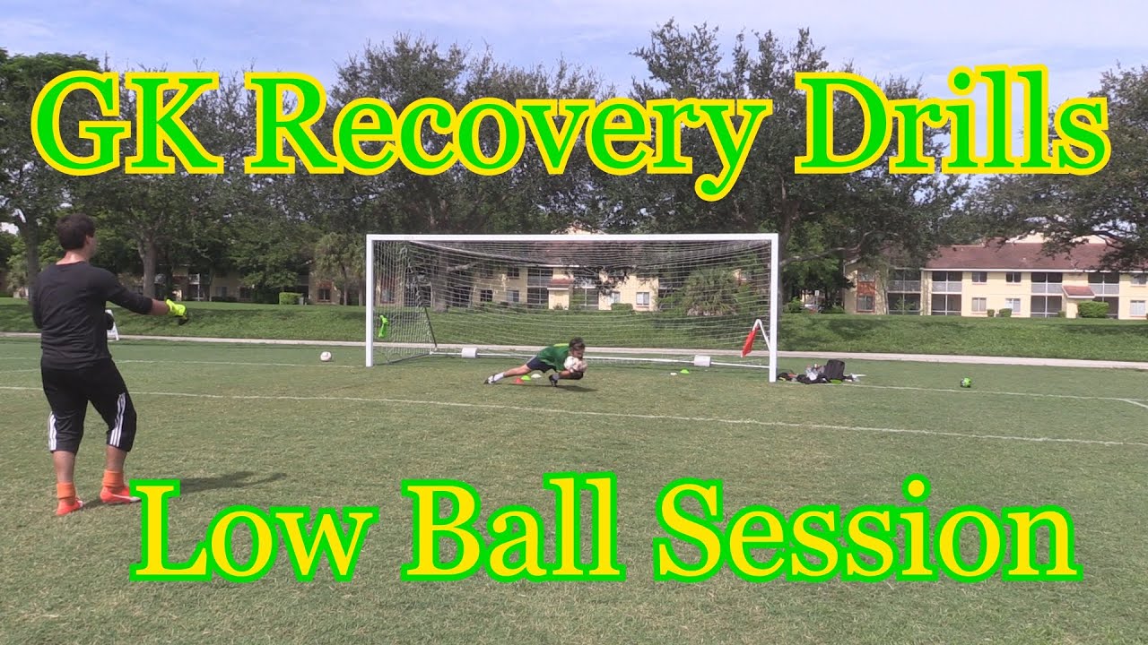 Goalkeeper Recovery Drills: Low Driven Shot Session - YouTube
