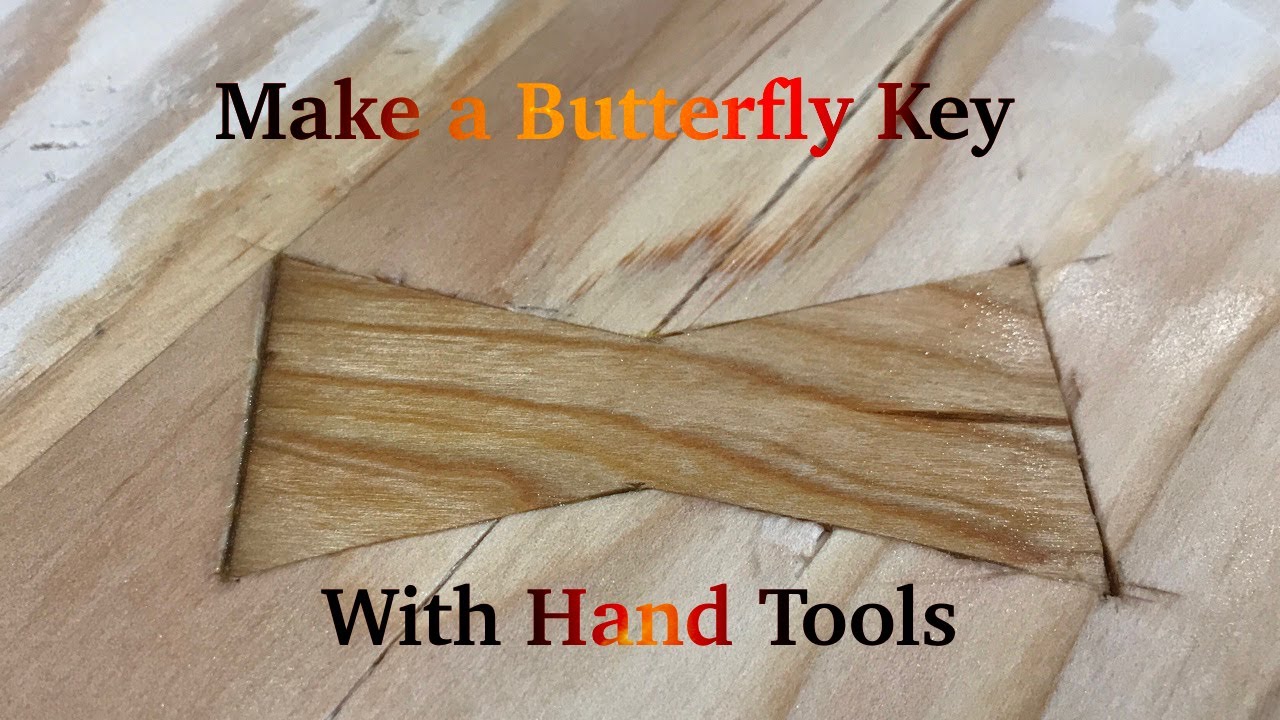 Making and Installing a Butterfly Key with Hand Tools - YouTube