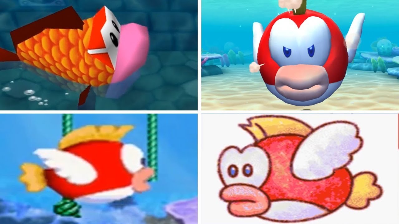 Evolution of - Cheep Cheep Minigames in Mario Party - YouTube