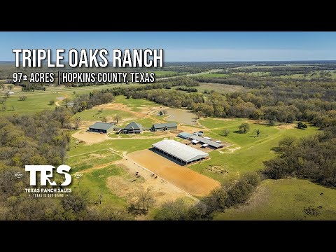 Triple Oaks Ranch | 97± acres for sale in Hopkins County, TX - YouTube