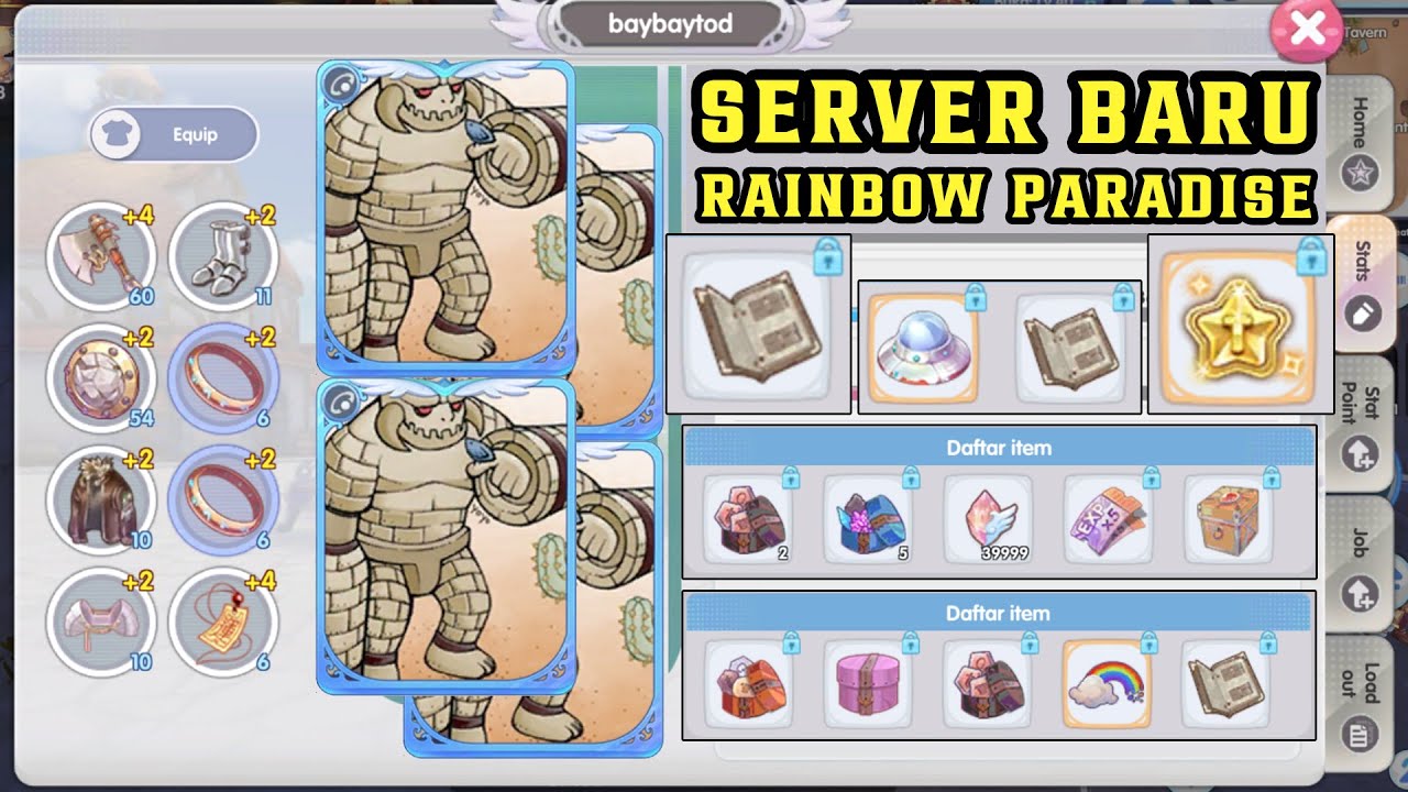 ROX - BERUBAH JOB CLASS DI SERVER BARU, REDEEM REDEEM REDEEM - YouTube