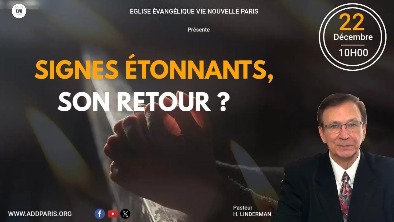 Signes Étonnants, Son Retour ? - Pasteur Henry LINDERMAN - YouTube