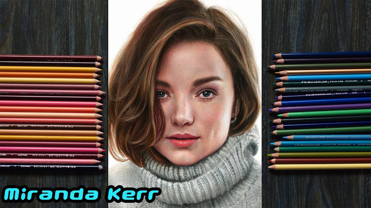 Drawing Miranda Kerr - YouTube