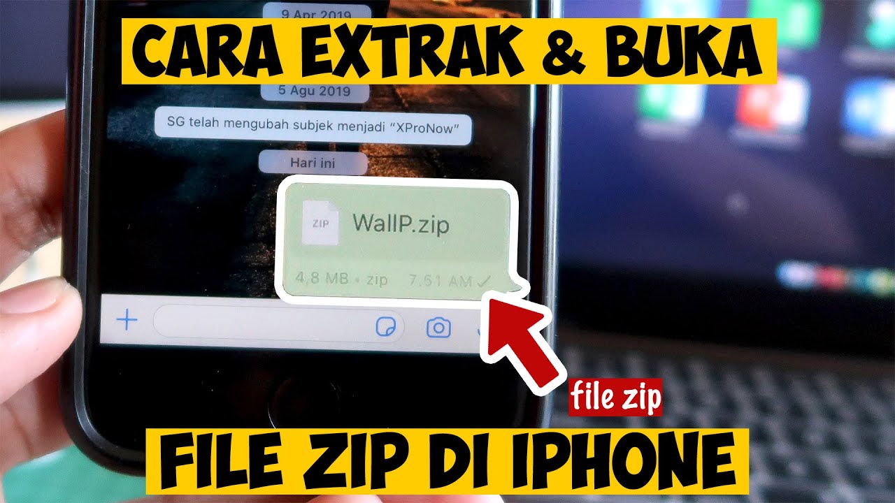 Cara Extrak dan Membuka isi File Zip yang DIkirim Lewat Whatsapp di ...