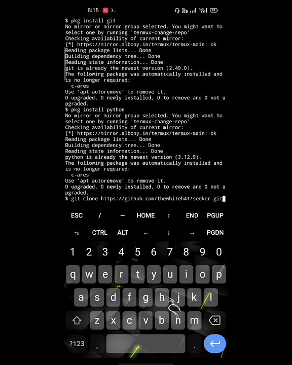 HOW TO TRACK LOCATION USING SEEKER TOOL IN TERMUX #hacker #coding # ...