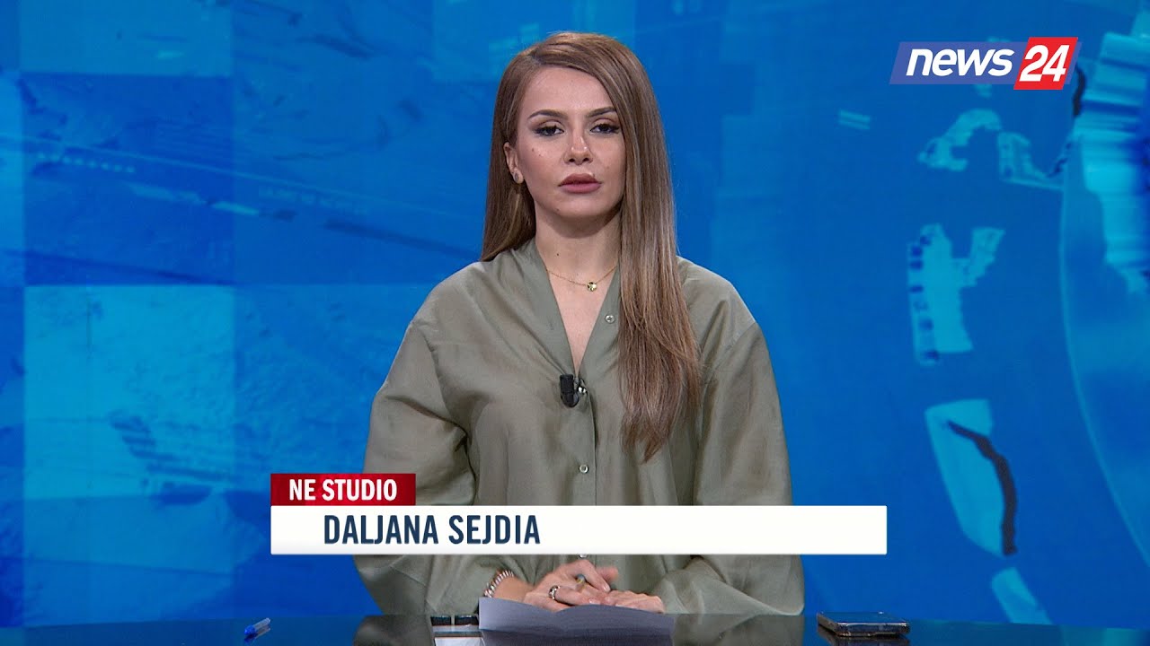 2 qershor 2024 Edicioni i Lajmeve ne News24, ne studio Daljana Sejdia ...