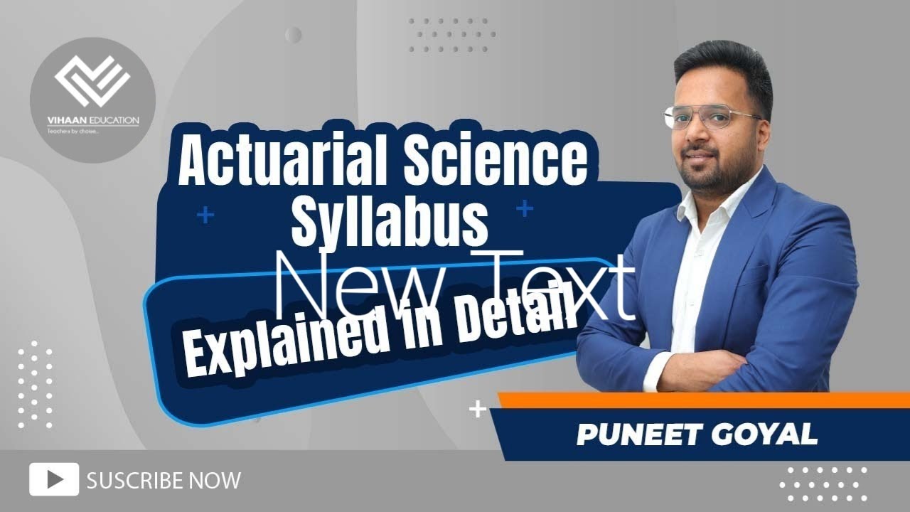 Actuarial Science Syllabus Explained in Detail The Academic Junction ...