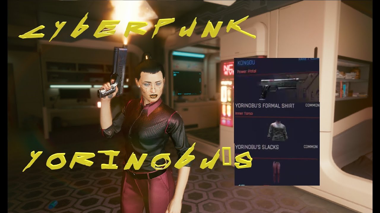 CyberPunk 2077 Yorinobu's Clothing And Iconic Weapon *During First ...