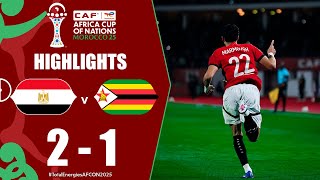 Egypt Vs Zimbabwe 2 1 Extended Highlights All Goals Afcon 2025 Morocco ...
