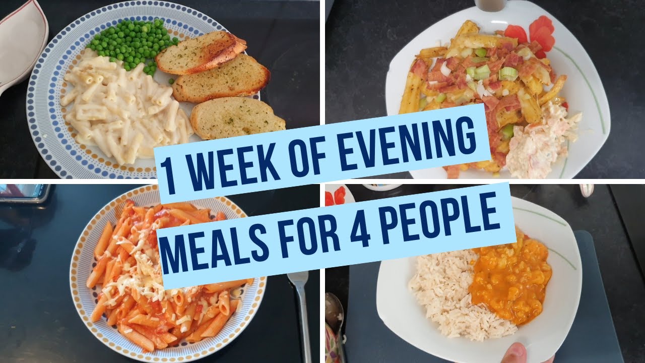 7 Realistic Meals for a Family of 4 | Budget Food - YouTube