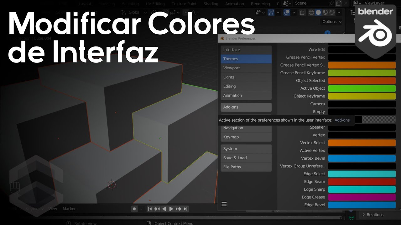 Modificar Colores de Interfaz en Blender 3.3 - Consejos Rápidos - YouTube