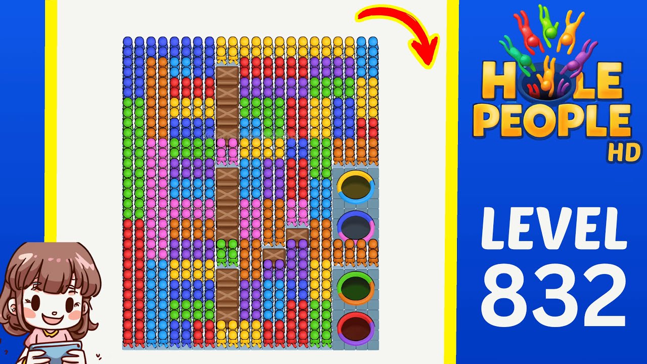 Hole People Level 832 Solution Walkthrough - YouTube