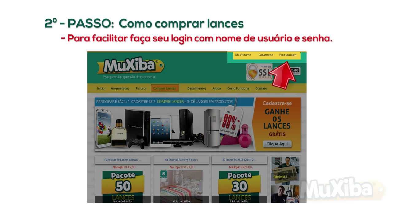 Tv Muxiba - Como Funciona, Cadastro, Compra de Lances e Arremate de ...