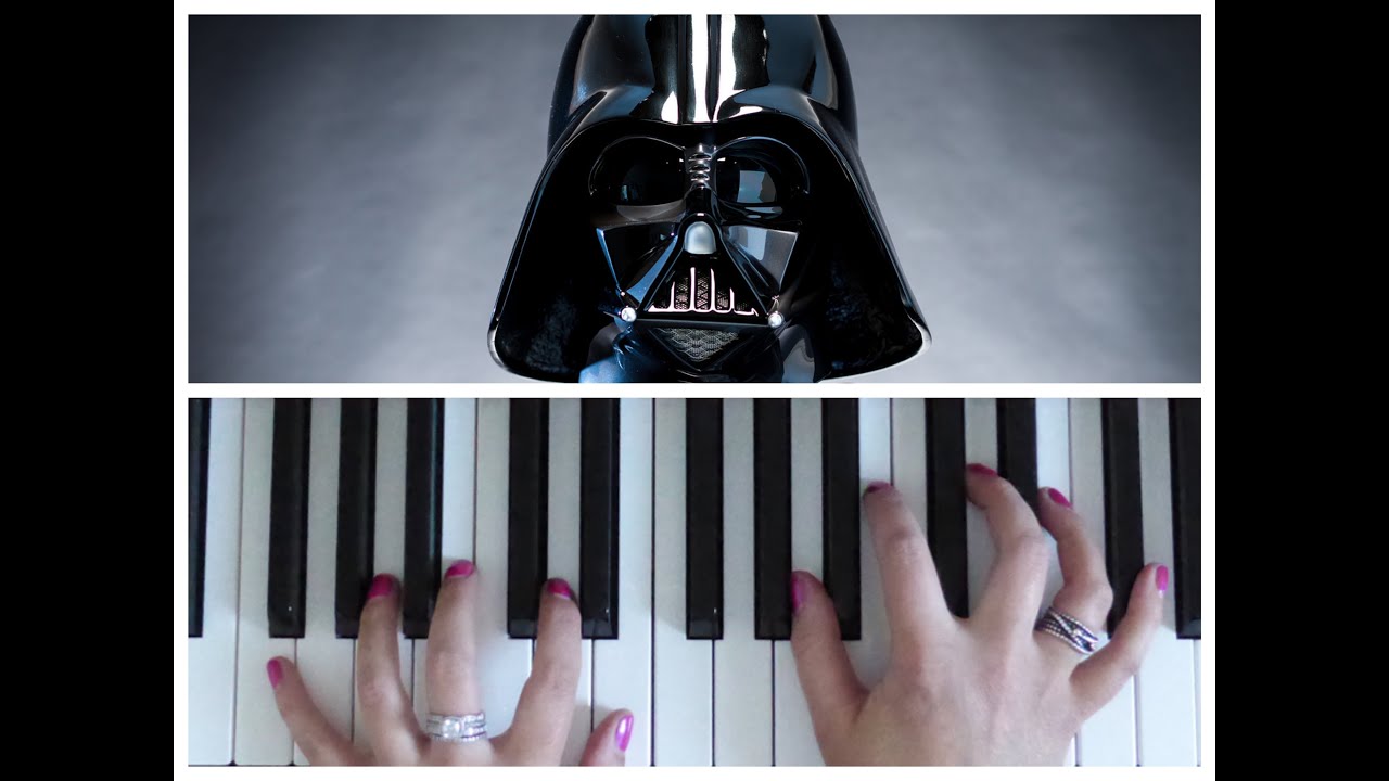 IMPERIAL MARCH Theme Star Wars | EASY Piano Tutorial | Darth Vader ...