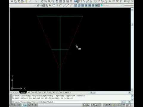 AutoCAD kegel tekenen - YouTube