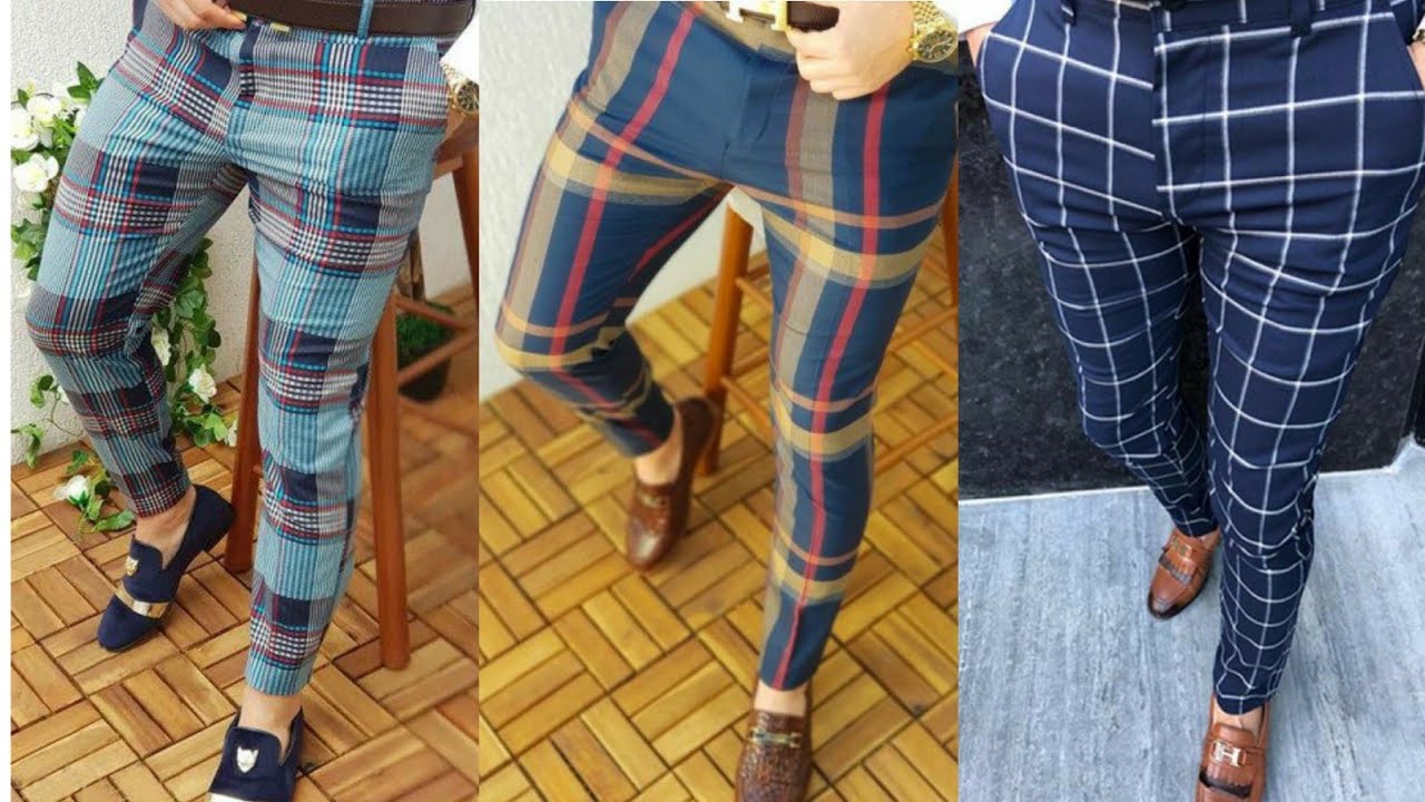 Top 20 Stylish Formal Check Pant Design | How To Style In Check Formal ...