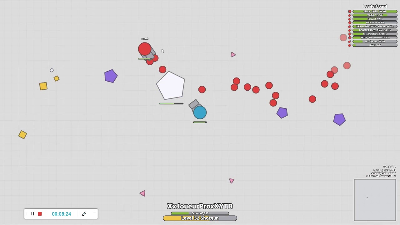 Gameplay entier sur des .io - YouTube