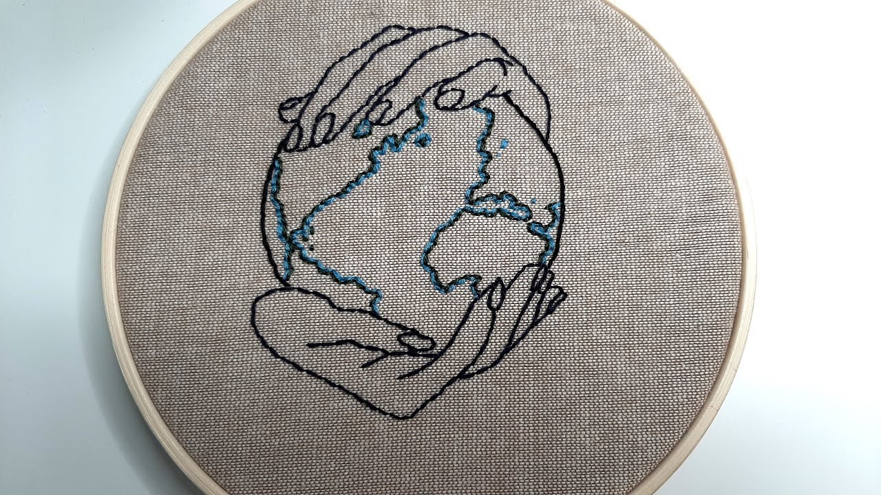 Save the Planet Earth, Hand Embroidery for Beginners! Beautiful Easy ...