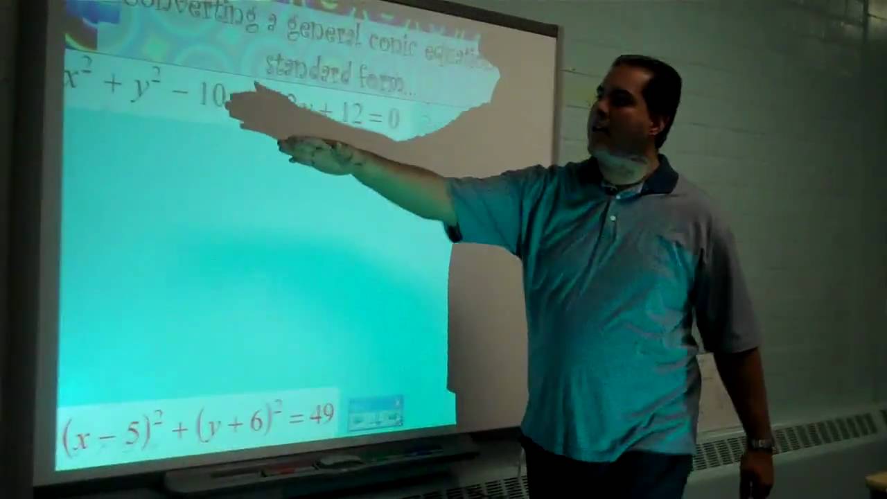 Part 1 Graphing a Circle; General Form to Standard Form - YouTube