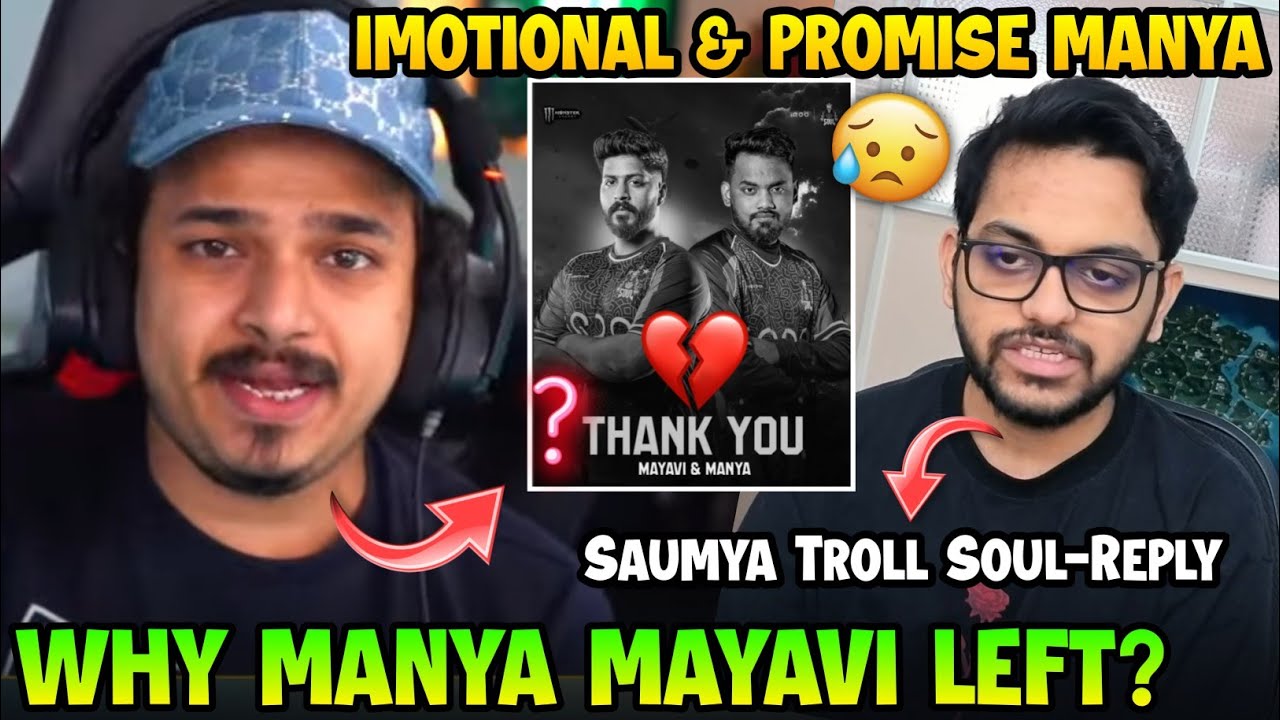 Thug Imotional For Manya & Mayavi💔 | Promise Back in S8ul🚀| Saumya ...